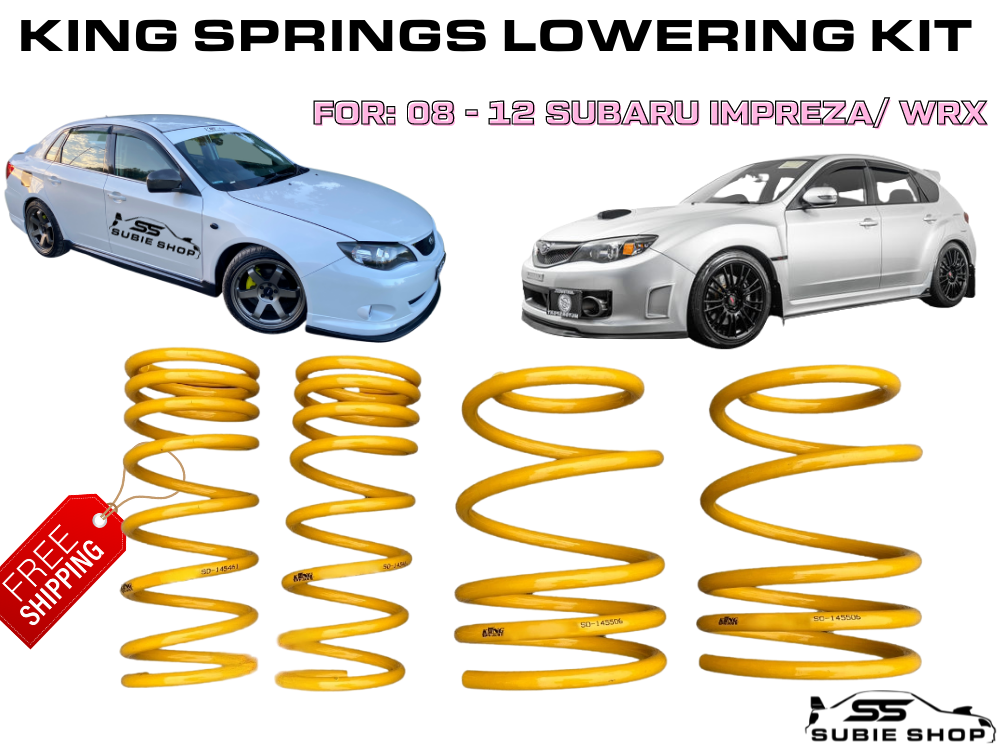 Front Rear Super Low Coil Lowered KING SPRINGS For 08 12 GH Subaru Subie Shop