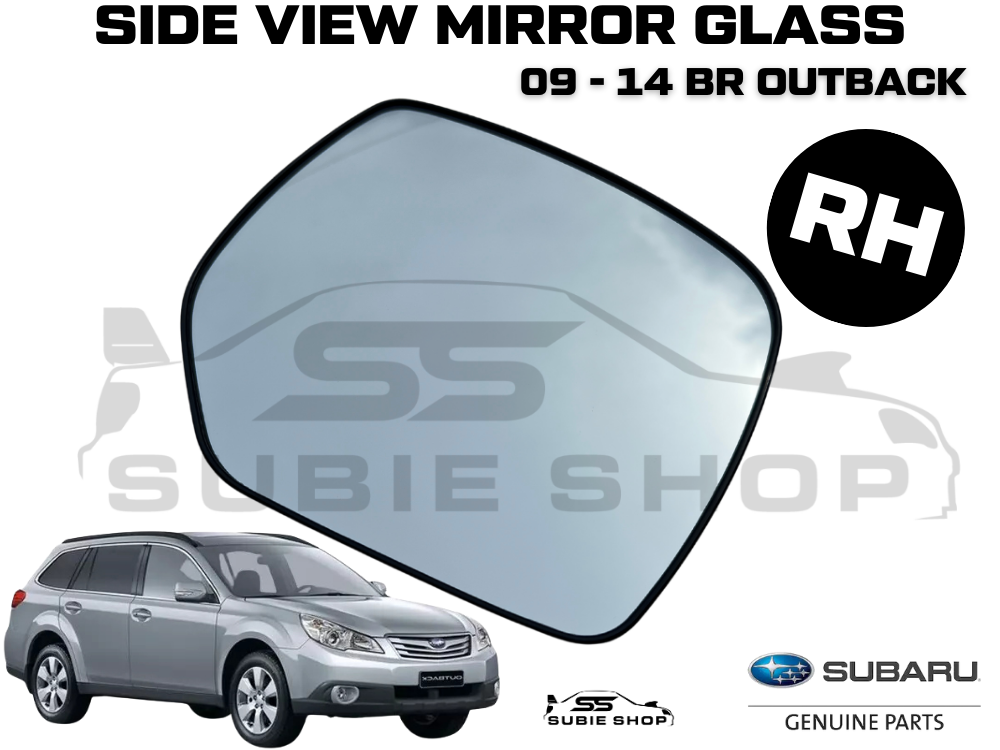 Genuine Subaru Outback BR 2009 - 2014 Right Side View Mirror Glass Rep ...