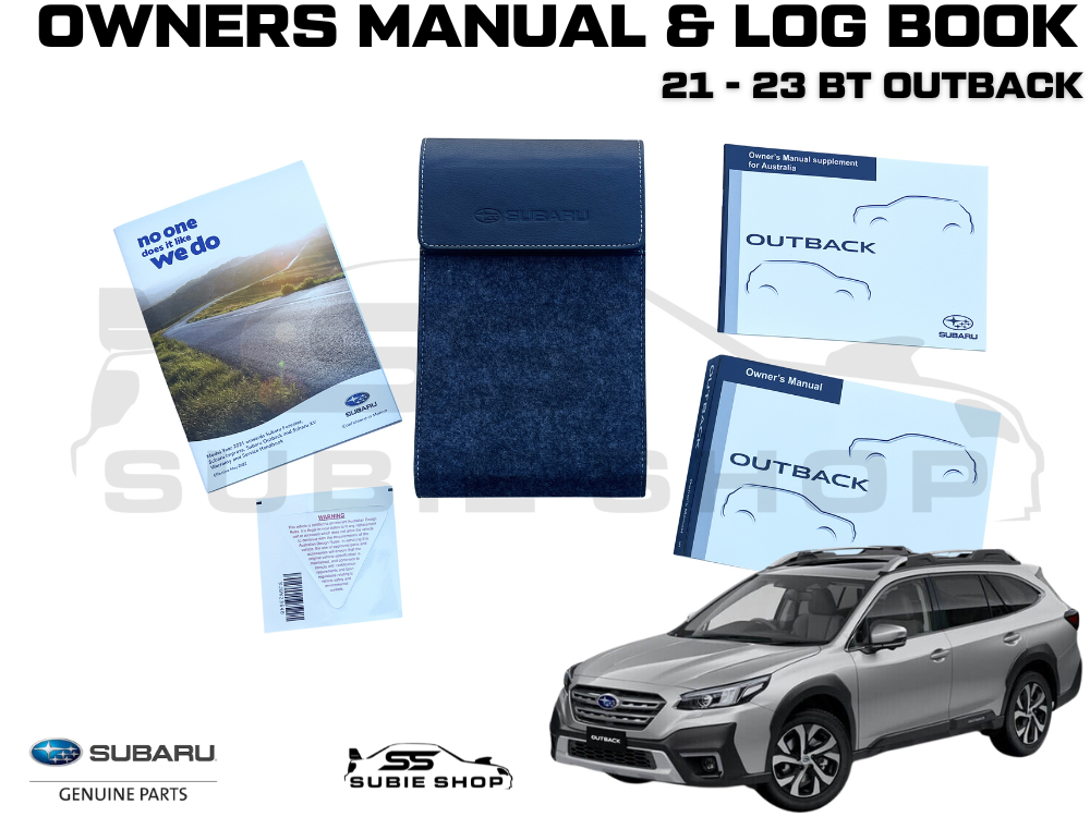 GENUINE Subaru Outback BT 21 -23 Factory Owners Manual Log Book Wallet ...
