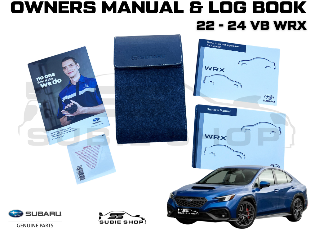 GENUINE Subaru WRX VB Sed 22 -24 Factory Owners Manual Log Book Wallet ...