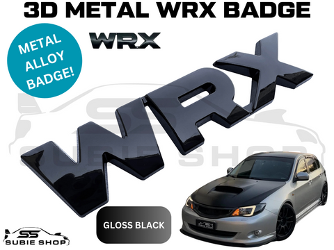 Metal 'WRX' Rear Tailgate / Hatch Decal Badge Emblem For Subaru Imprez ...