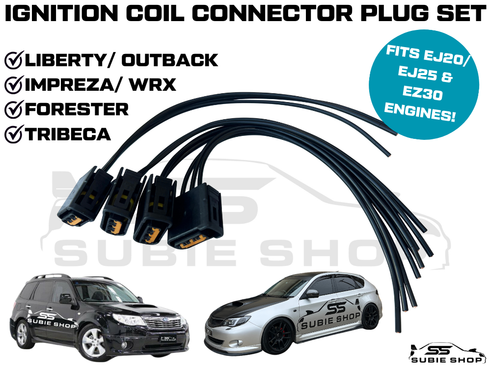 Ignition Coil Connector Plug Set For Subaru Impreza WRX Forester Liber ...