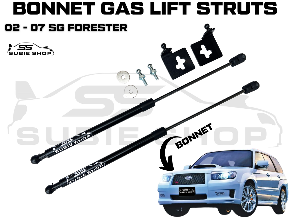 Bonnet Hood Lift Gas Struts Upgrade Kit For 02 - 07 Subaru Forester SG ...