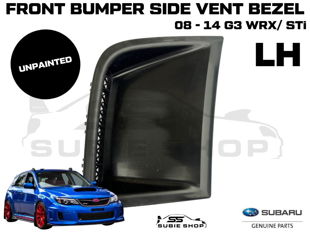GENUINE Subaru Impreza 08-14 G3 WRX STi Front Bumper Corner Side Vent ...