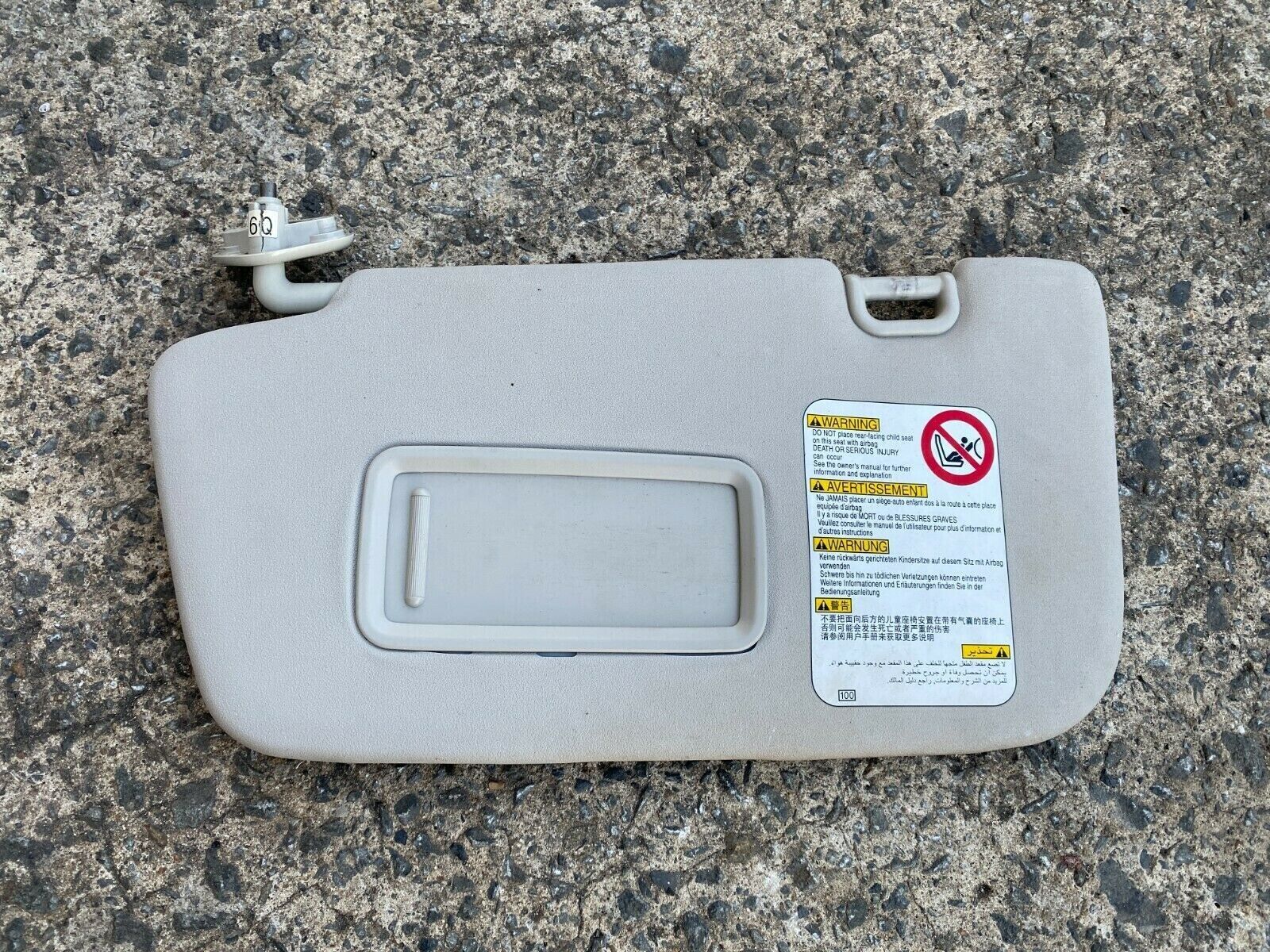 Subaru Impreza 08 - 14 GH G3 RS WRX Passenger Sun Visor Shade Shield G ...