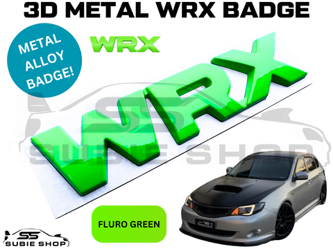 Metal 'WRX' Rear Tailgate / Hatch Decal Badge Emblem For Subaru Imprez ...