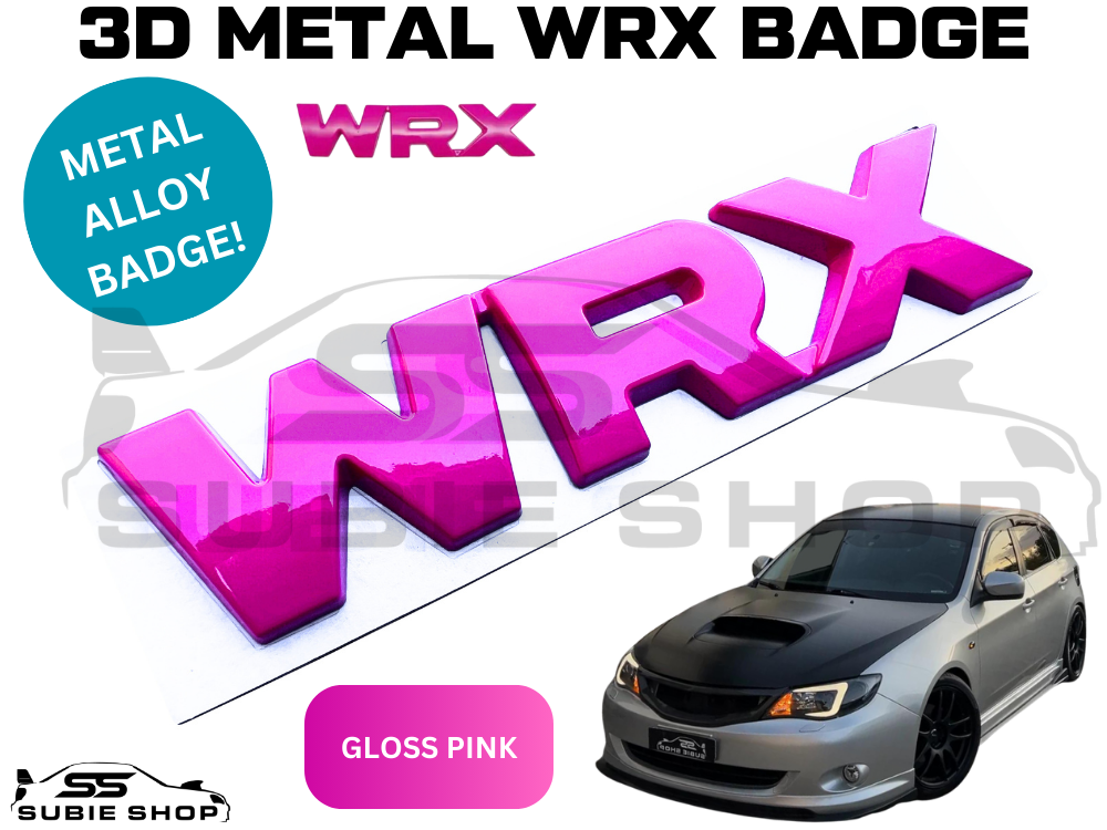 Metal 'WRX' Rear Tailgate / Hatch Decal Badge Emblem For Subaru Imprez ...