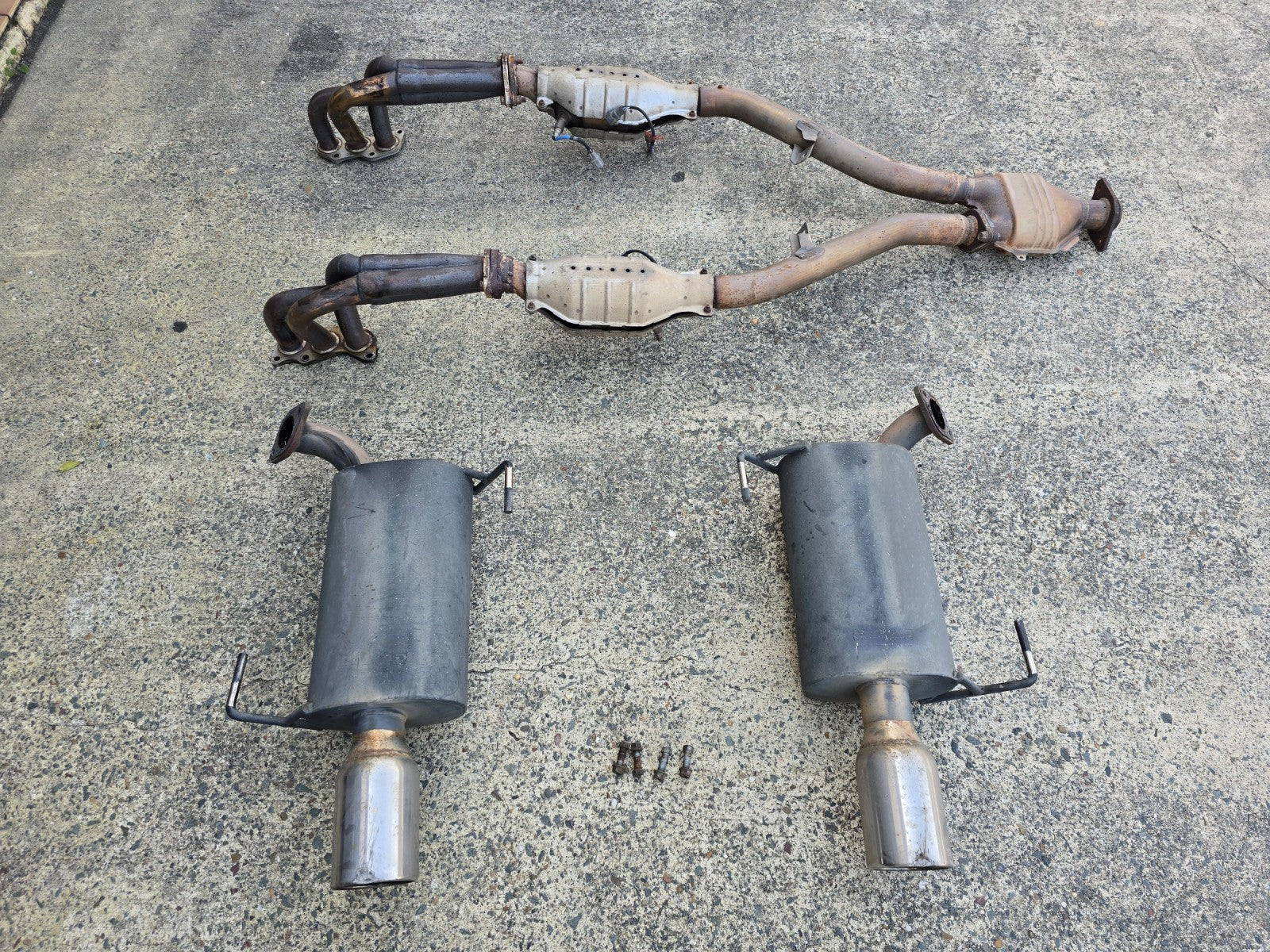 Subaru Liberty Sedan 03-09 H6 Aftermarket Headers Exhaust System Pipe ...