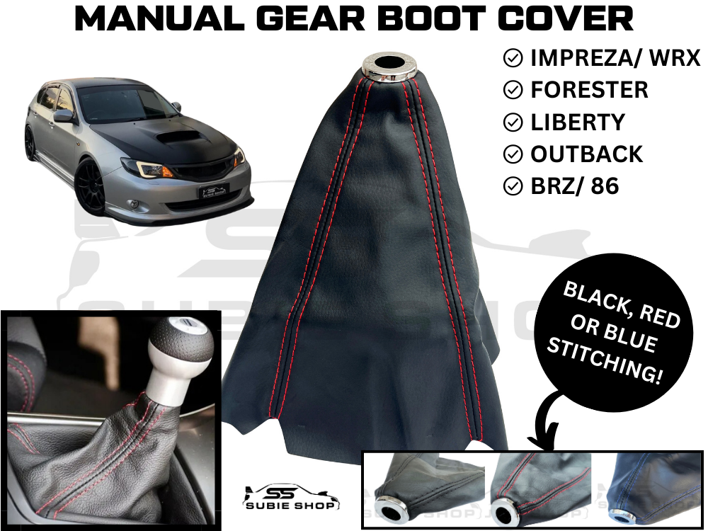 Manual Gear Boot Shift Knob Cover Trim For Subaru Impreza WRX Forester ...