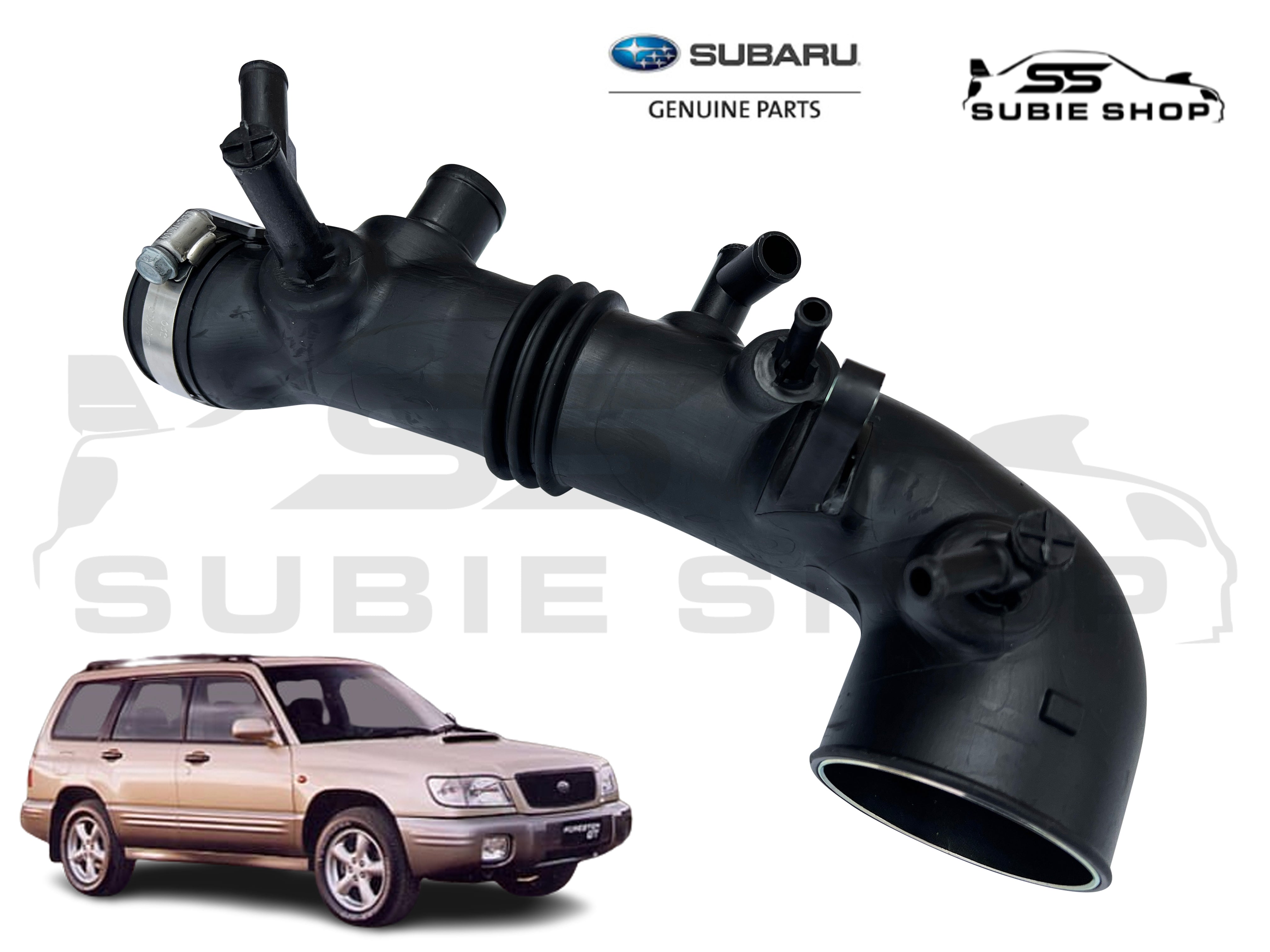 GENUINE Turbo Inlet Air Intake Pipe 00 - 02 Subaru Forester SF GT Turb ...