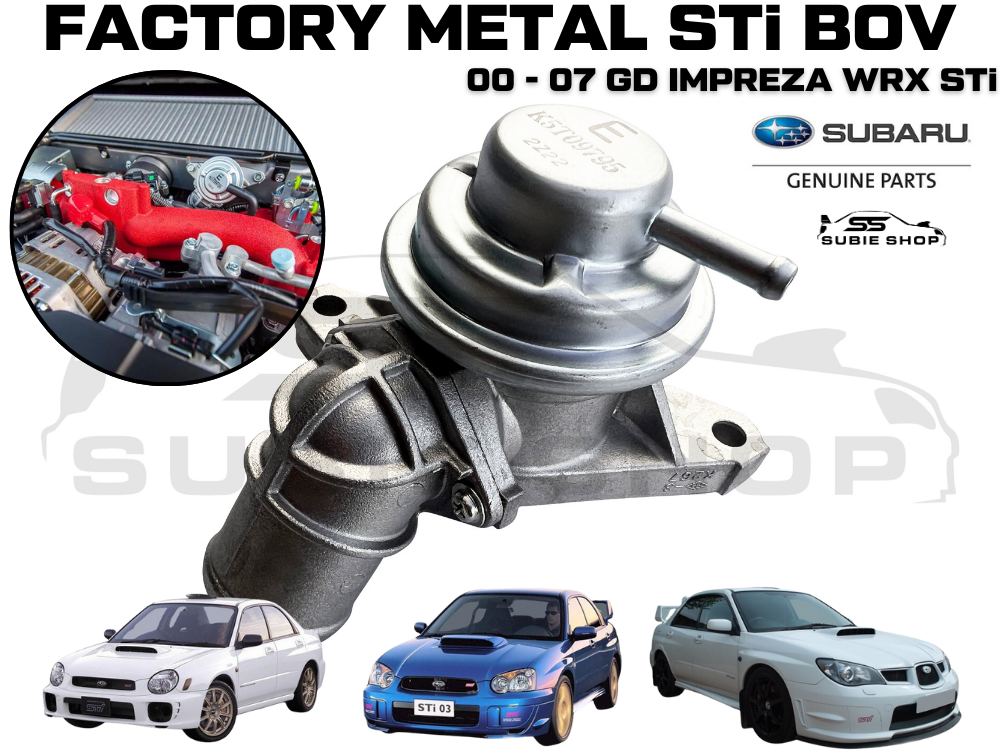 GENUINE OEM Subaru Impreza WRX STi 00 - 07 Turbo BOV Metal Blow Off By ...