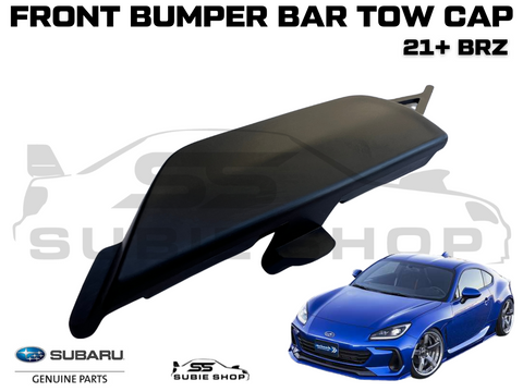New GENUINE Subaru BRZ 22 + Front Bumper Bar Tow Hook Cap Cover Matt B ...