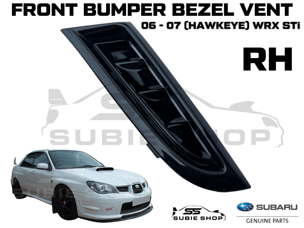 Genuine 06-07 Subaru Impreza WRX Hawkeye STi Bumper Cover Vent Trim Pa ...