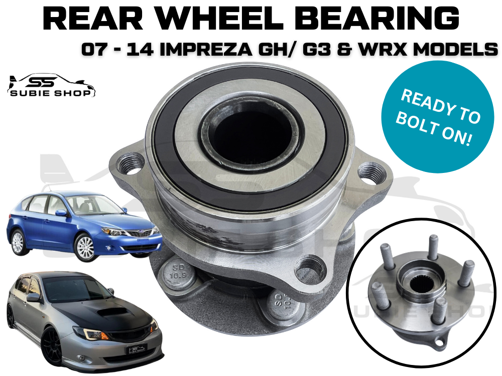 New Rear Back Wheel Bearing Hub Assembly for Subaru Impreza GH G3 WRX ...