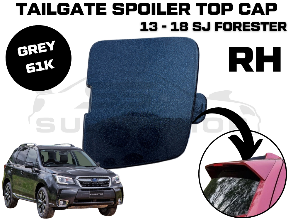 New Genuine Subaru Forester SJ 13 - 18 Tailgate Spoiler Cap Cover Righ ...