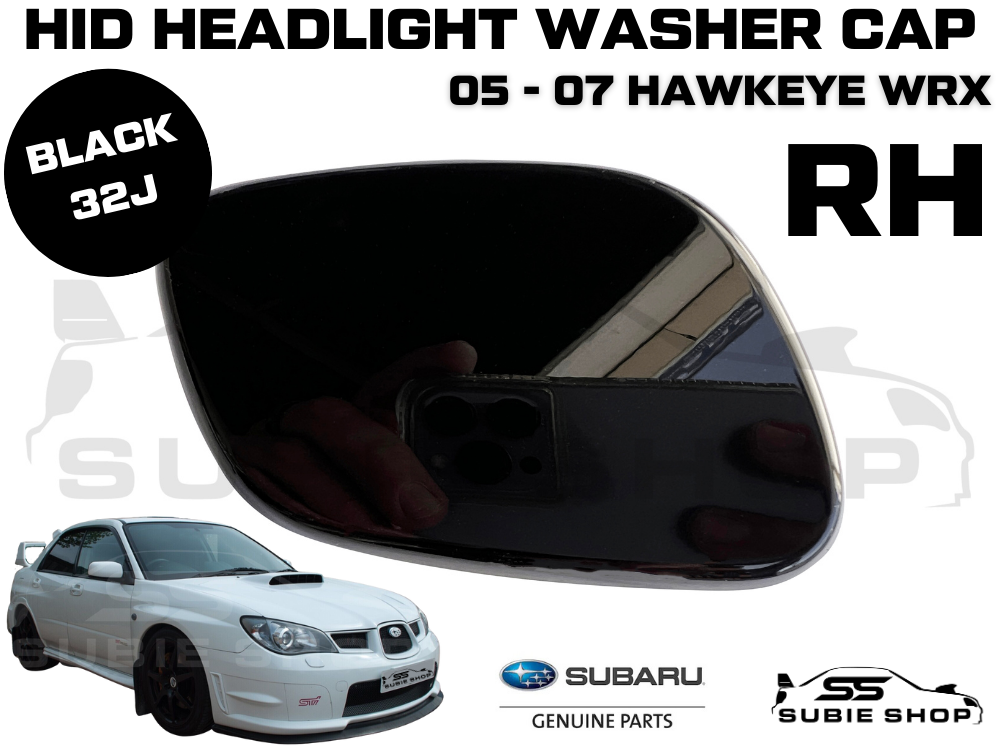New Genuine Headlight Black Washer Cap Cover 05 -07 Subaru Impreza GD ...