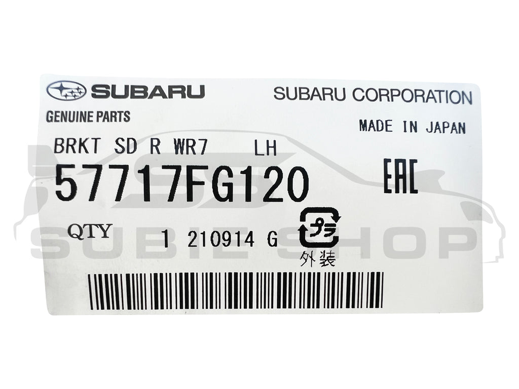 GENUINE Subaru Impreza 08 - 14 WRX STi Widebody HATCH Rear Bumper Bar ...