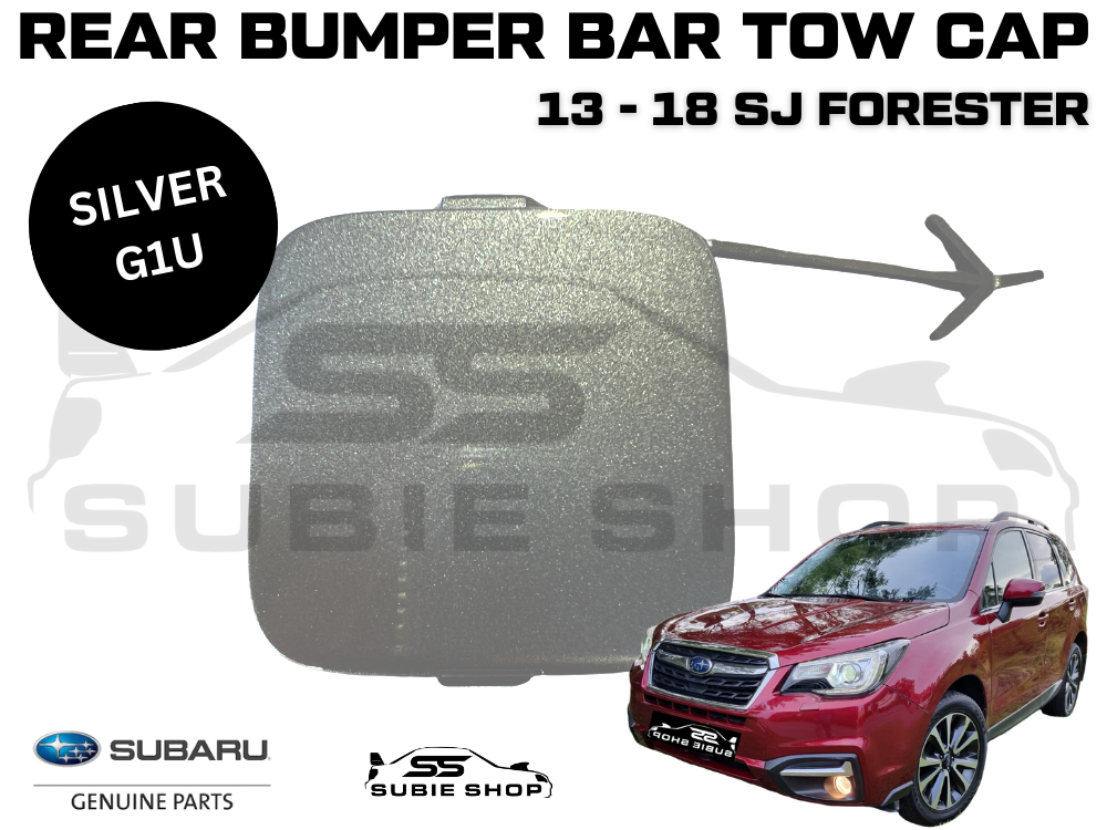 GENUINE Subaru Forester 2013-18 SJ Rear Bumper Bar Tow Hook Cap Cover ...
