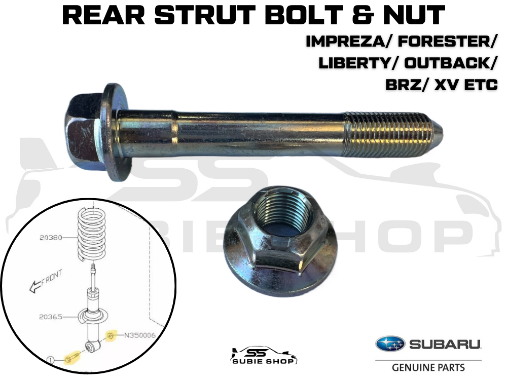 GENUINE Subaru Liberty Forester Outback Impreza BRZ 86 XV Rear Strut B ...