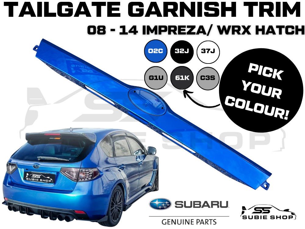 PRE-ORDER - Genuine Subaru Impreza GH G3 WRX 08 - 14 Rear Hatch Boot T ...