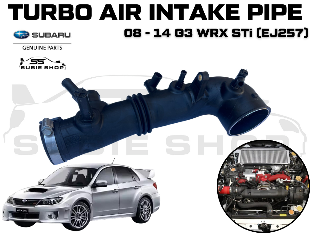 New GENUINE Turbo Inlet Air Intake Pipe 2008 -14 Subaru Impreza WRX ST ...