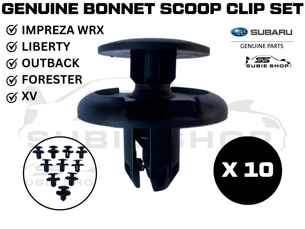 10X GENUINE Subaru Liberty Outback Forester Impreza WRX Bonnet Scoop C ...