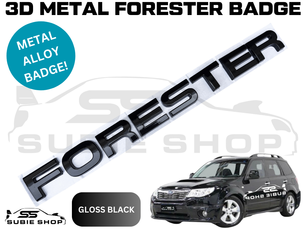Metal 'FORESTER' Rear Tailgate Decal Badge Emblem For Subaru Forester ...