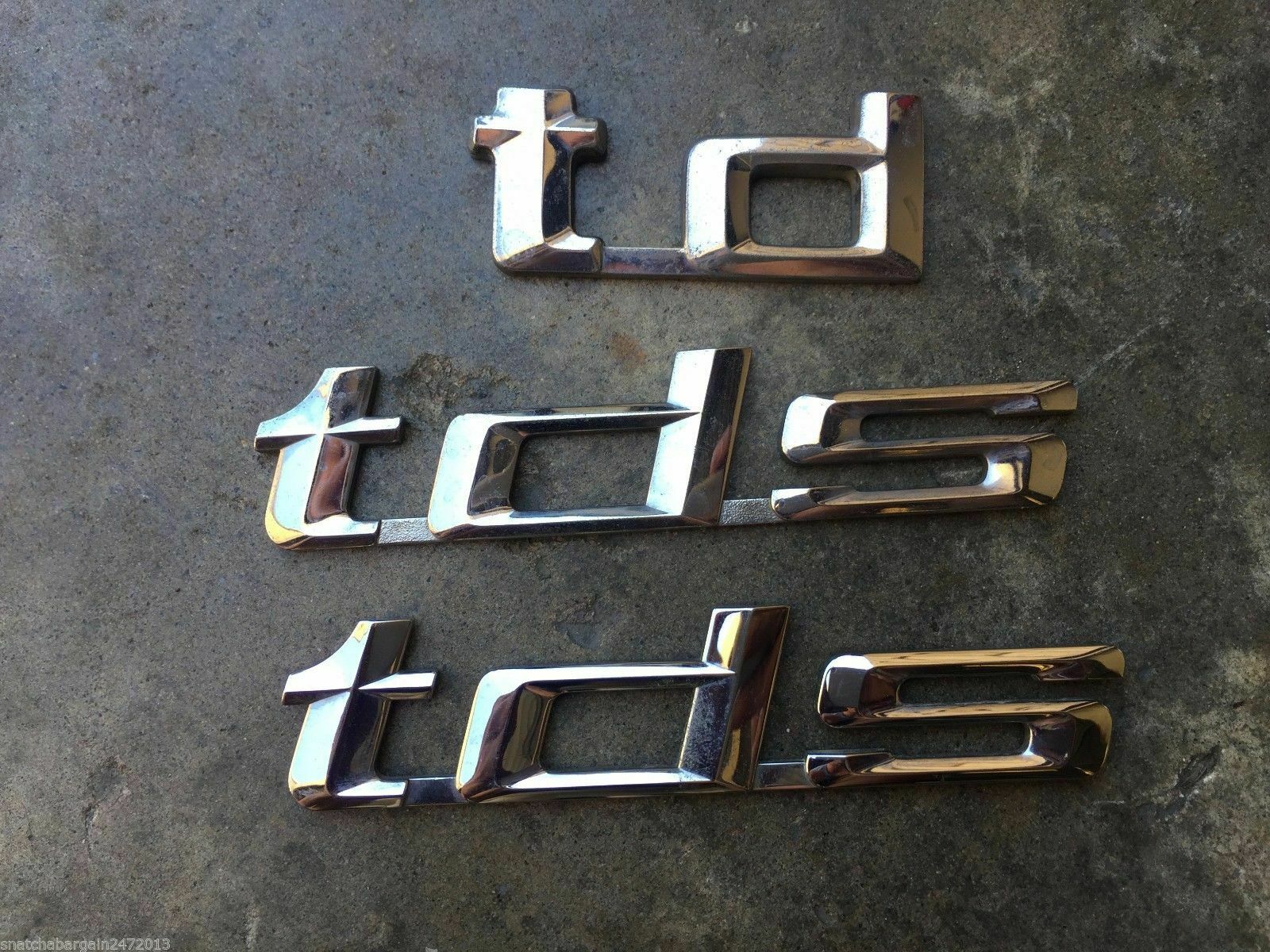 Genuine BMW TD TDS Boot Lid Badge Emblem Original Factory Vintage 325 ...