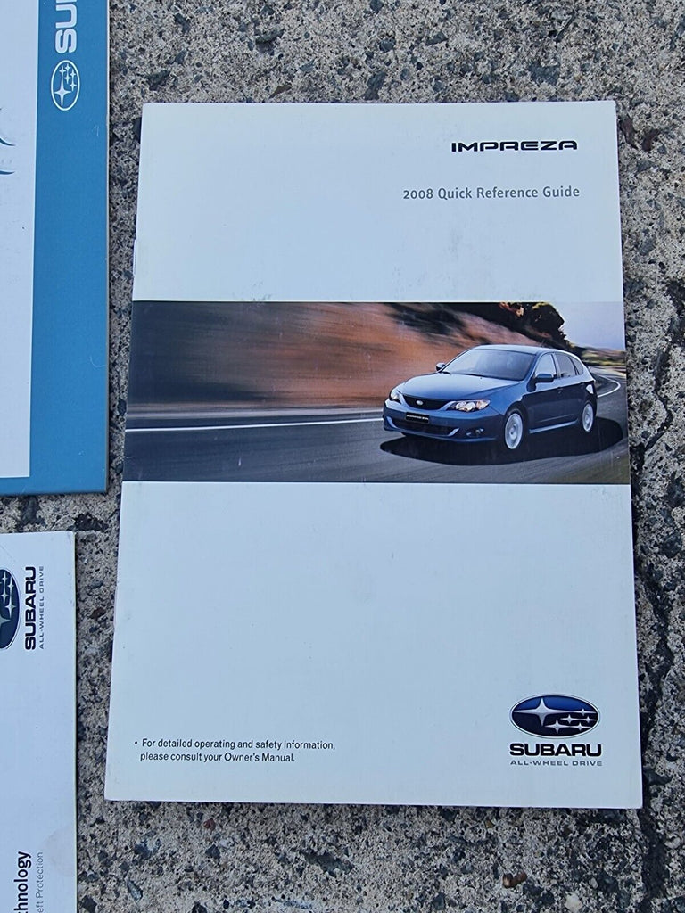 Subaru Impreza RS 2007 -11 Factory Owners Manual Booklet Wallet Book S ...