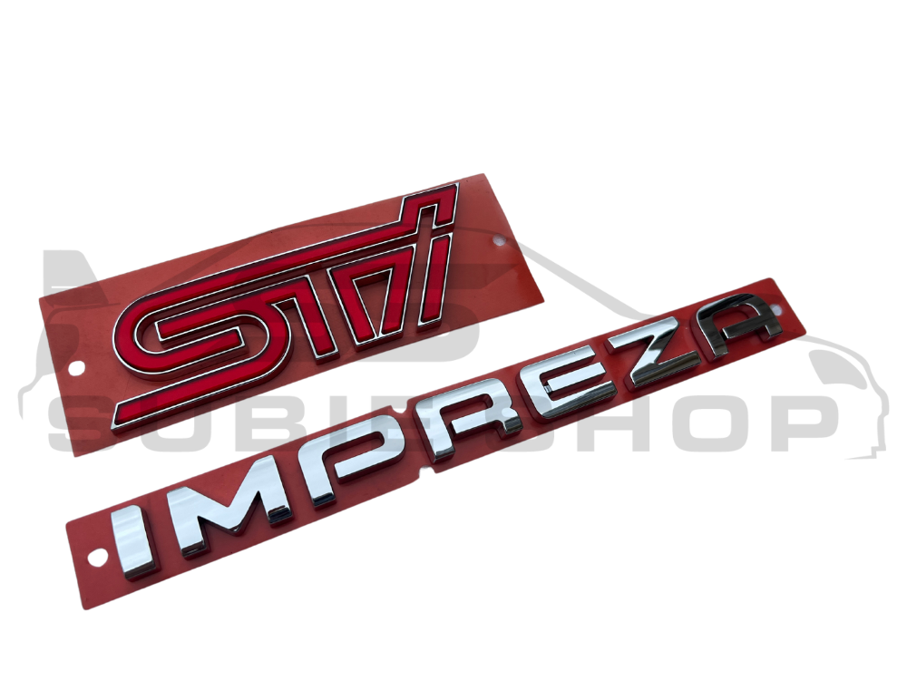 NEW Genuine Subaru Impreza G3 Hatch WRX STi 8-14 Boot Letters Badge De ...