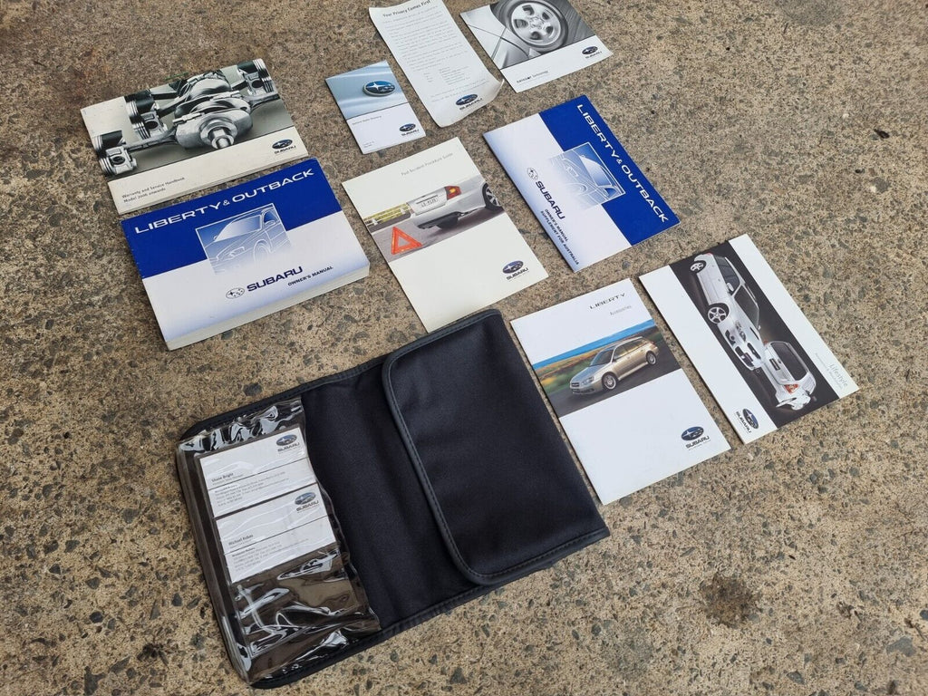 Subaru Liberty GT Turbo GEN 4 03 -06 History Log Book Wallet Brochures ...