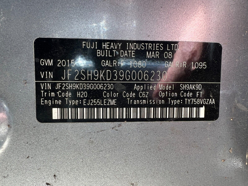 Subaru Forester Turbo 2008 - 12 Pre & Post Cat Exhaust Oxygen Sensors ...