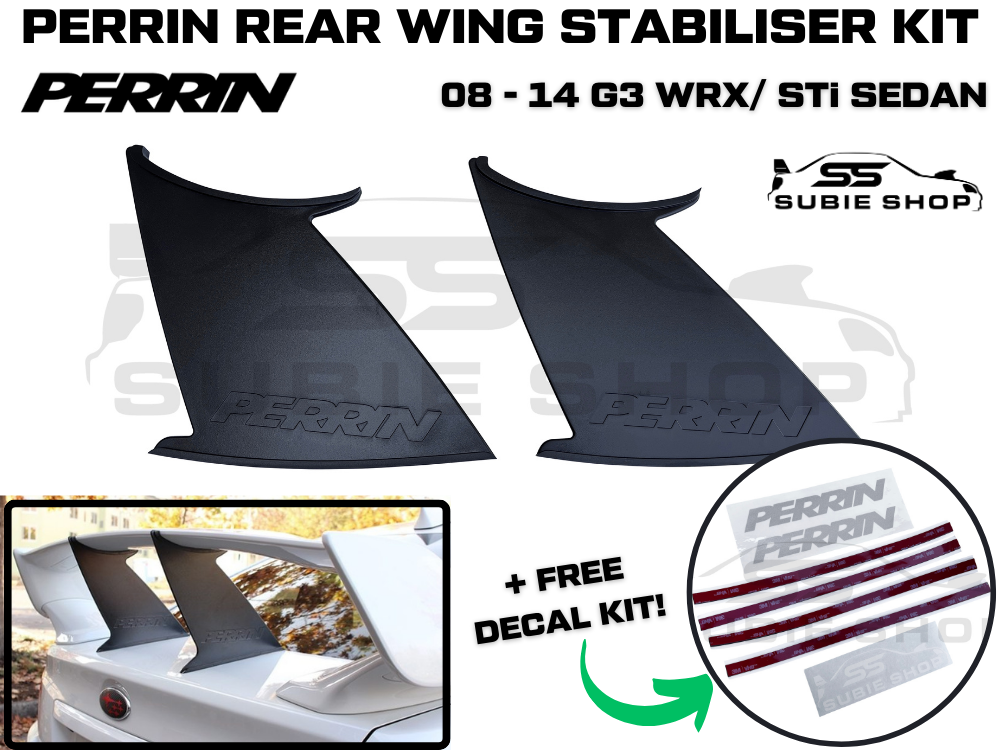 PERRIN Rear Wing Stabiliser Kit For 08 - 14 G3 GH Subaru Impreza WRX ...