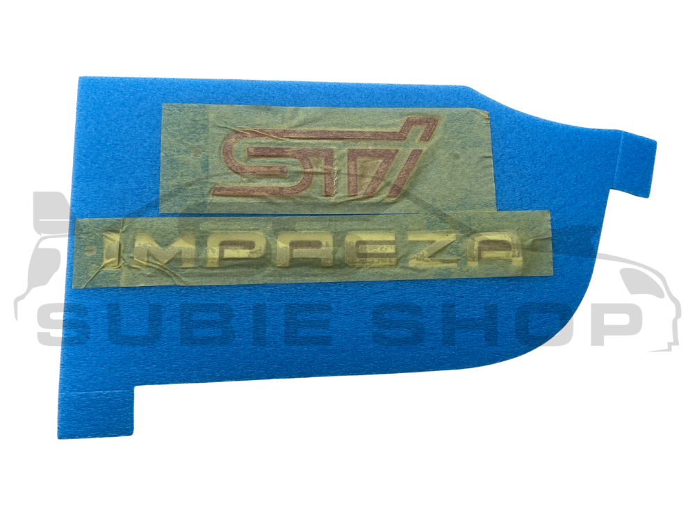 NEW Genuine Subaru Impreza G3 Hatch WRX STi 8-14 Boot Letters Badge De ...
