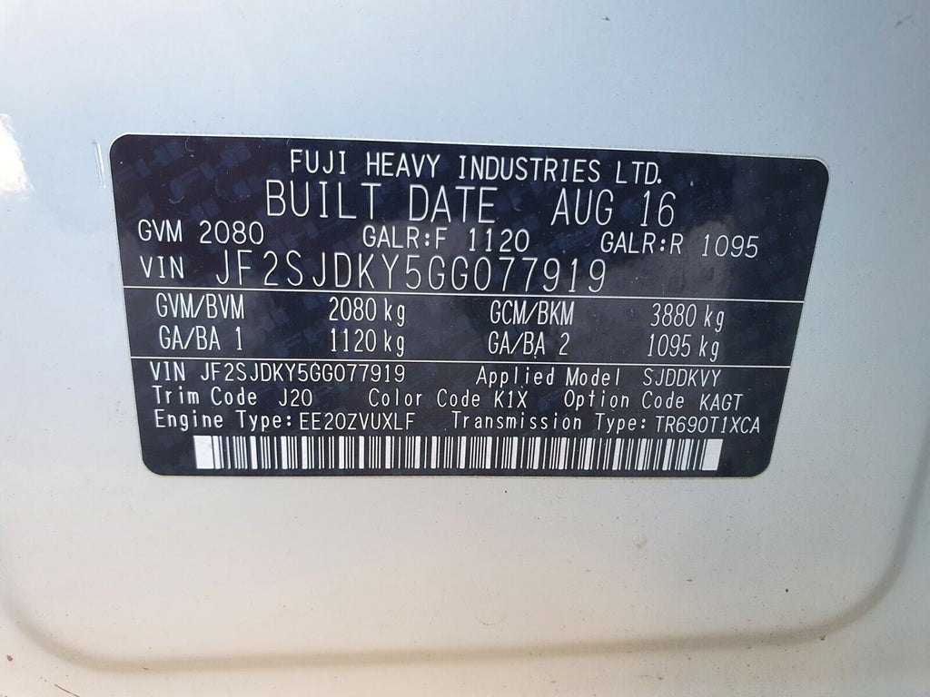 Subaru Forester Liberty Turbo Diesel 2016 Boxer Badge Logo Tailgate De ...