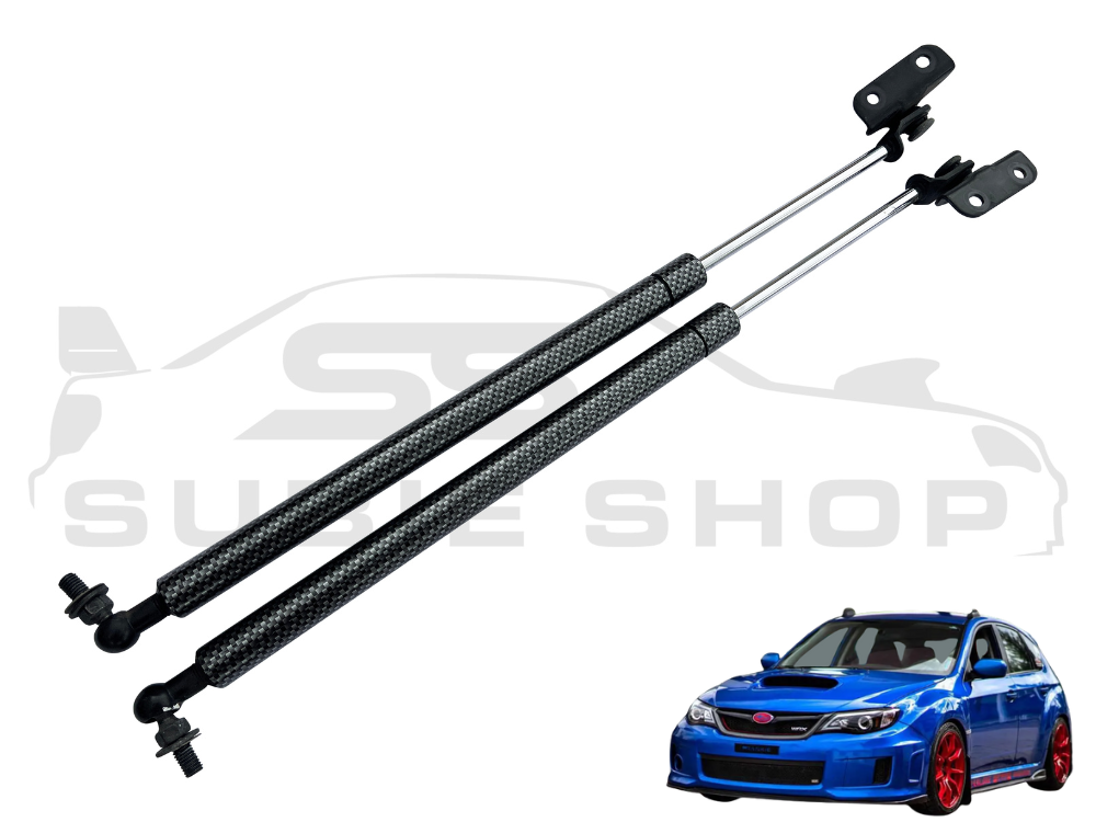 Subaru Impreza 08 - 11 GH G3 WRX Carbon Fiber Wrapped Hood Bonnet Gas ...