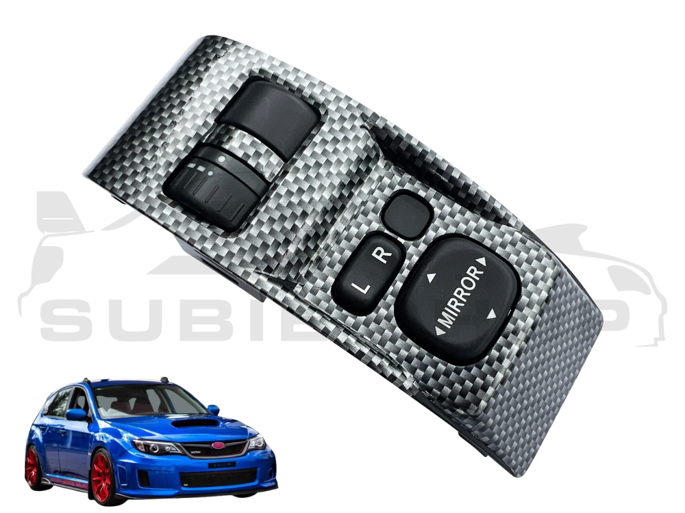 Subaru Impreza 08 - 14 WRX G3 Carbon Fiber Wrapped Electric Mirror Swi ...