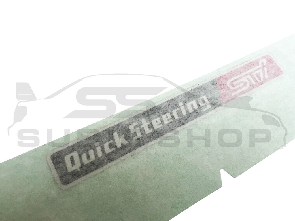 NEW OEM Genuine Subaru Impreza WRX GC8 BRZ 86 GD Steer STI Rear Decal ...