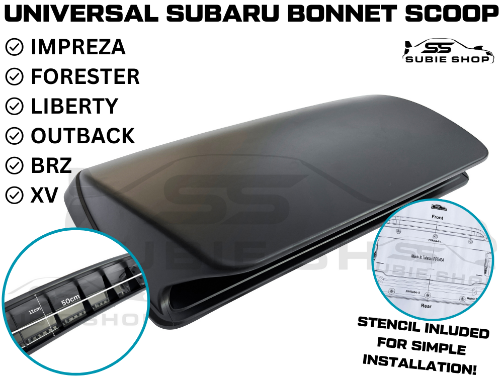 Universal Bonnet Scoop For Subaru Models Impreza Liberty Forester Outb ...