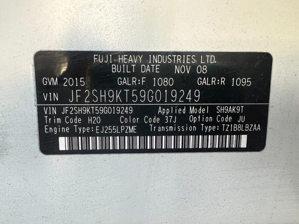 Subaru Forester SHXT Turbo 08 -12 Cat Exhaust Oxygen Sensors O2 Emissi ...