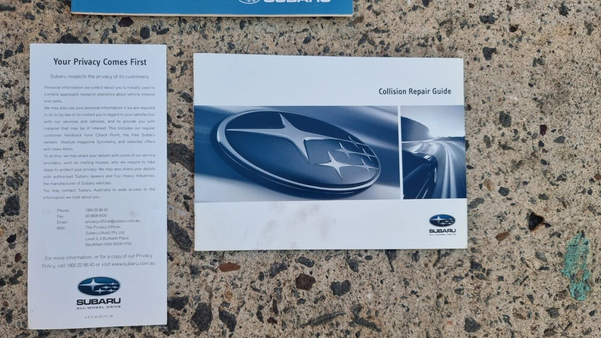 Subaru Impreza RS 2008 -11 Factory Owners Manual Booklet Wallet Book S ...