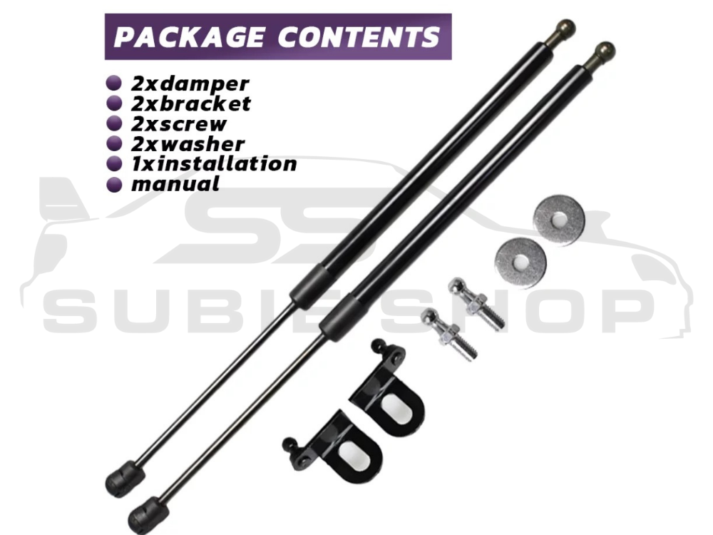 Carbon Fiber Bonnet Hood Lift Gas Struts For 00 - 07 GD Subaru Impreza ...