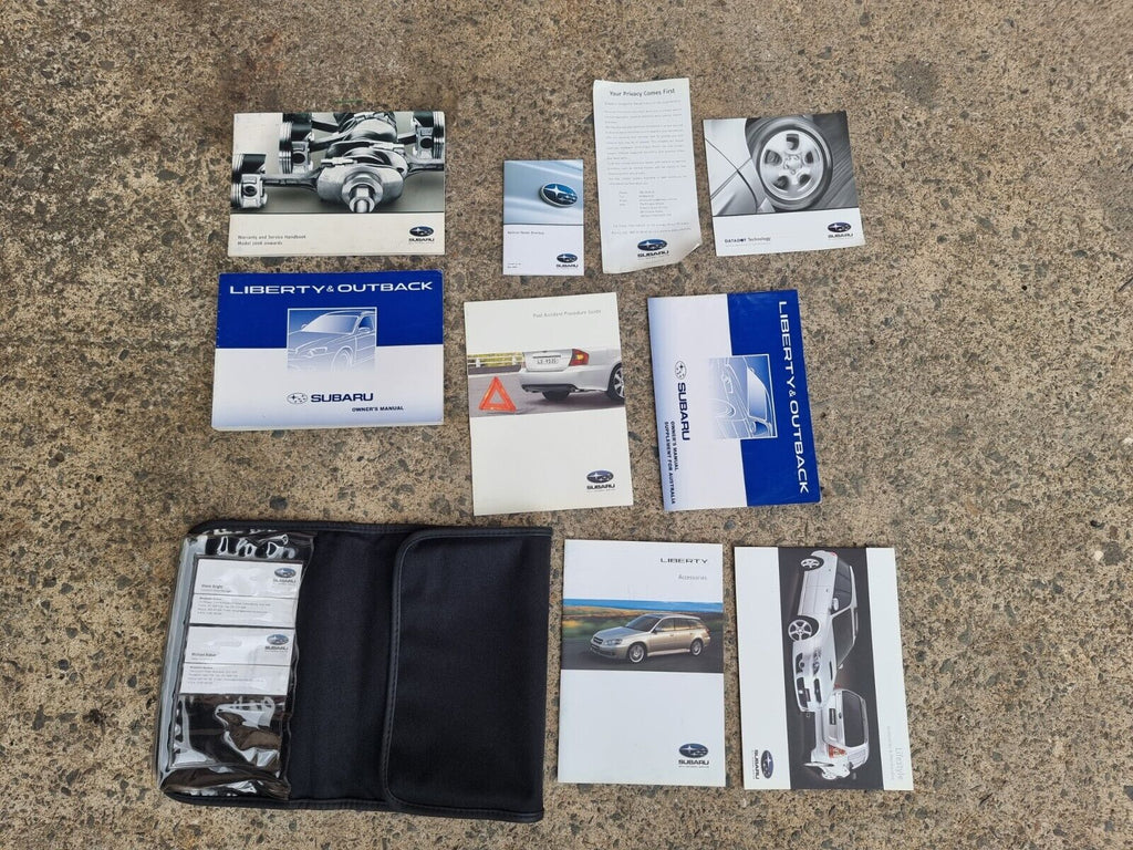 Subaru Liberty GT Turbo GEN 4 03 -06 History Log Book Wallet Brochures ...