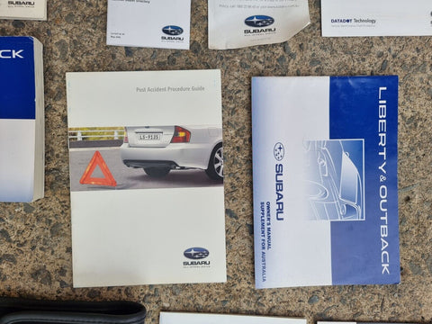 Subaru Liberty GT Turbo GEN 4 03 -06 History Log Book Wallet Brochures ...