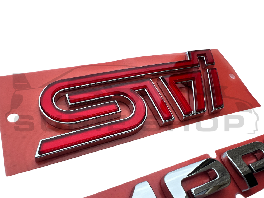 NEW Genuine Subaru Impreza G3 Hatch WRX STi 8-14 Boot Letters Badge De ...