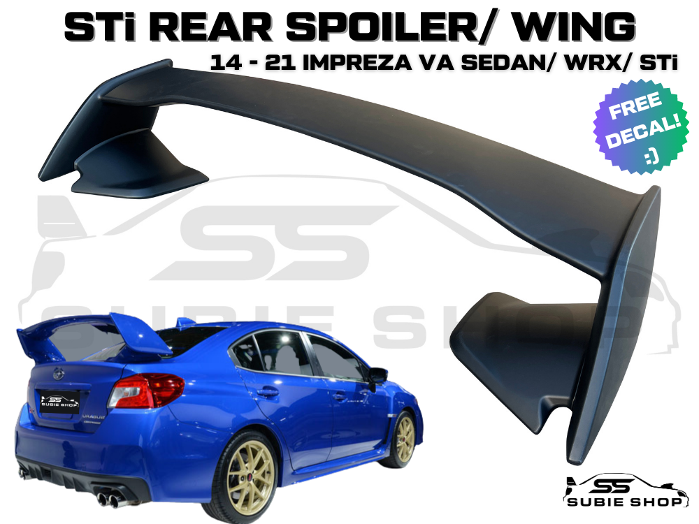 Rear Boot Lid Spoiler Wing For 14 - 21 Subaru Impreza Sedan RS/ WRX/ S ...