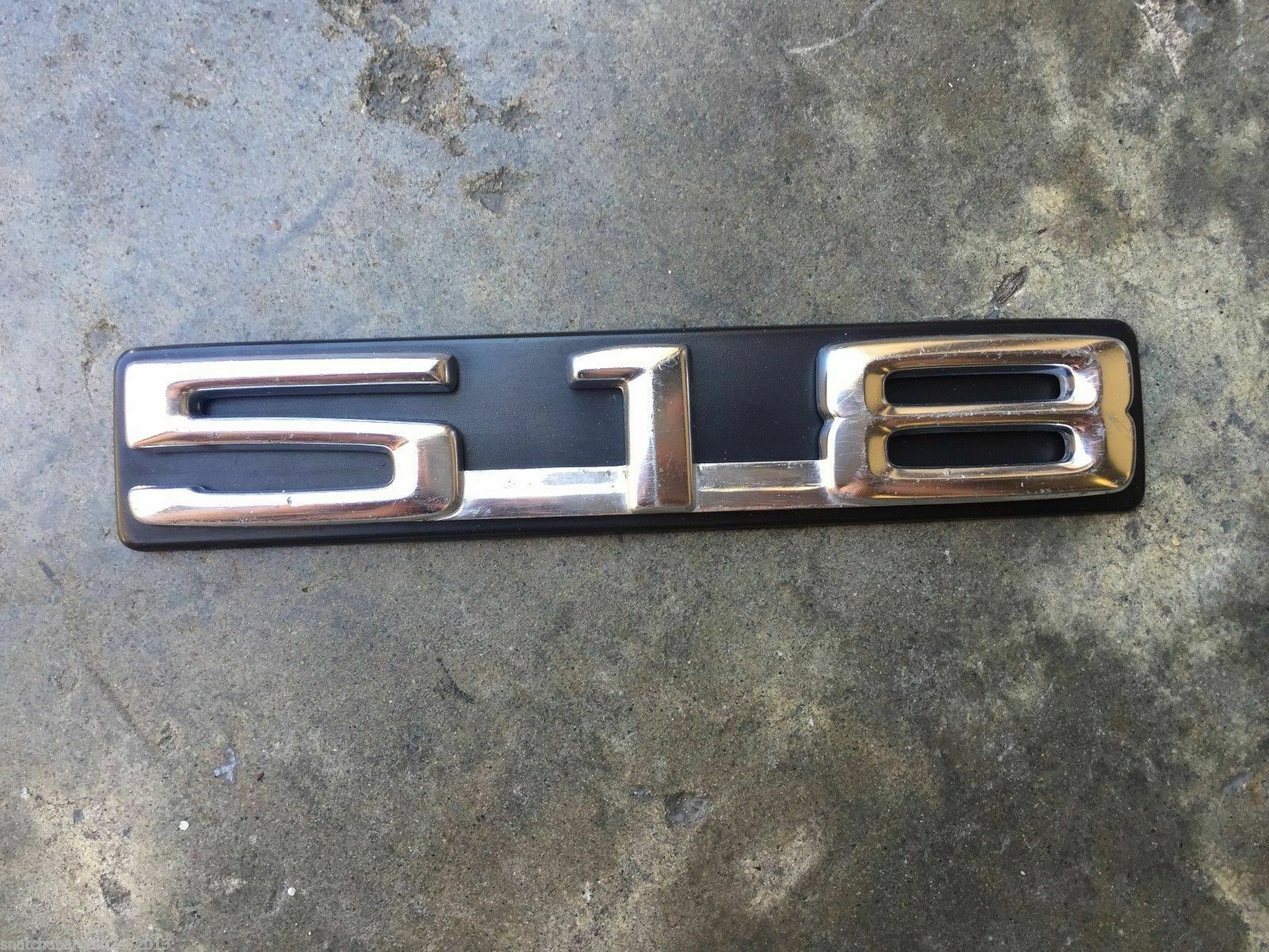 Genuine BMW E12 518 1972 - 1981 Boot Lid Badge Emblem Original Factory ...