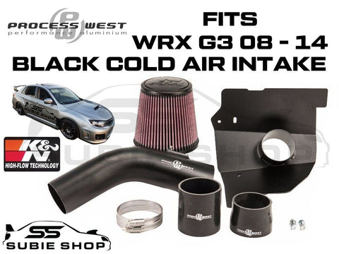 Process West 72mm Cold Air Intake K&N Hi Flow Filter for Subaru WRX & – Subie Shop