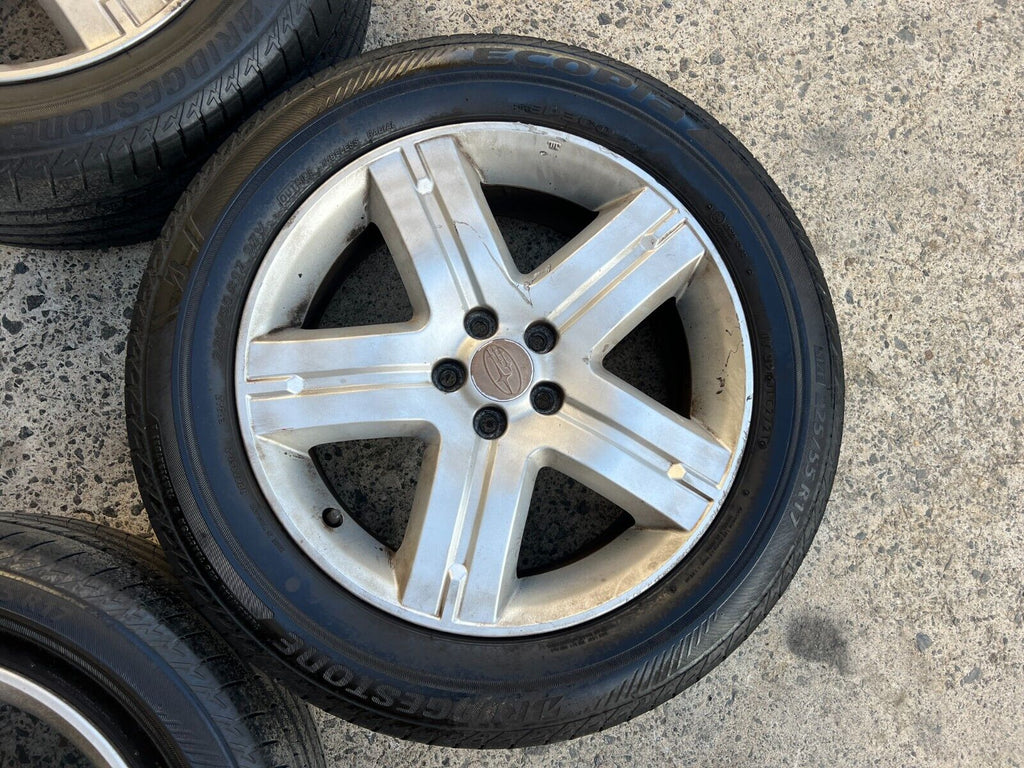 Set of 4 Subaru Forester SH 17" Wheels Tyres Rims Mag 5 x 100 225/55 R ...